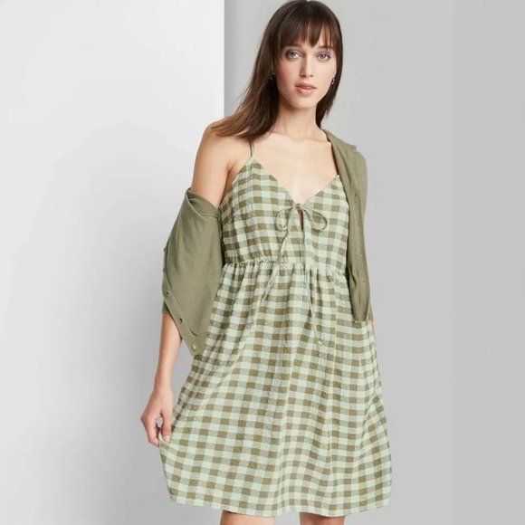 wild fable | Dresses | Wild Fable Sundress Sage Green Gingham | Poshmark
